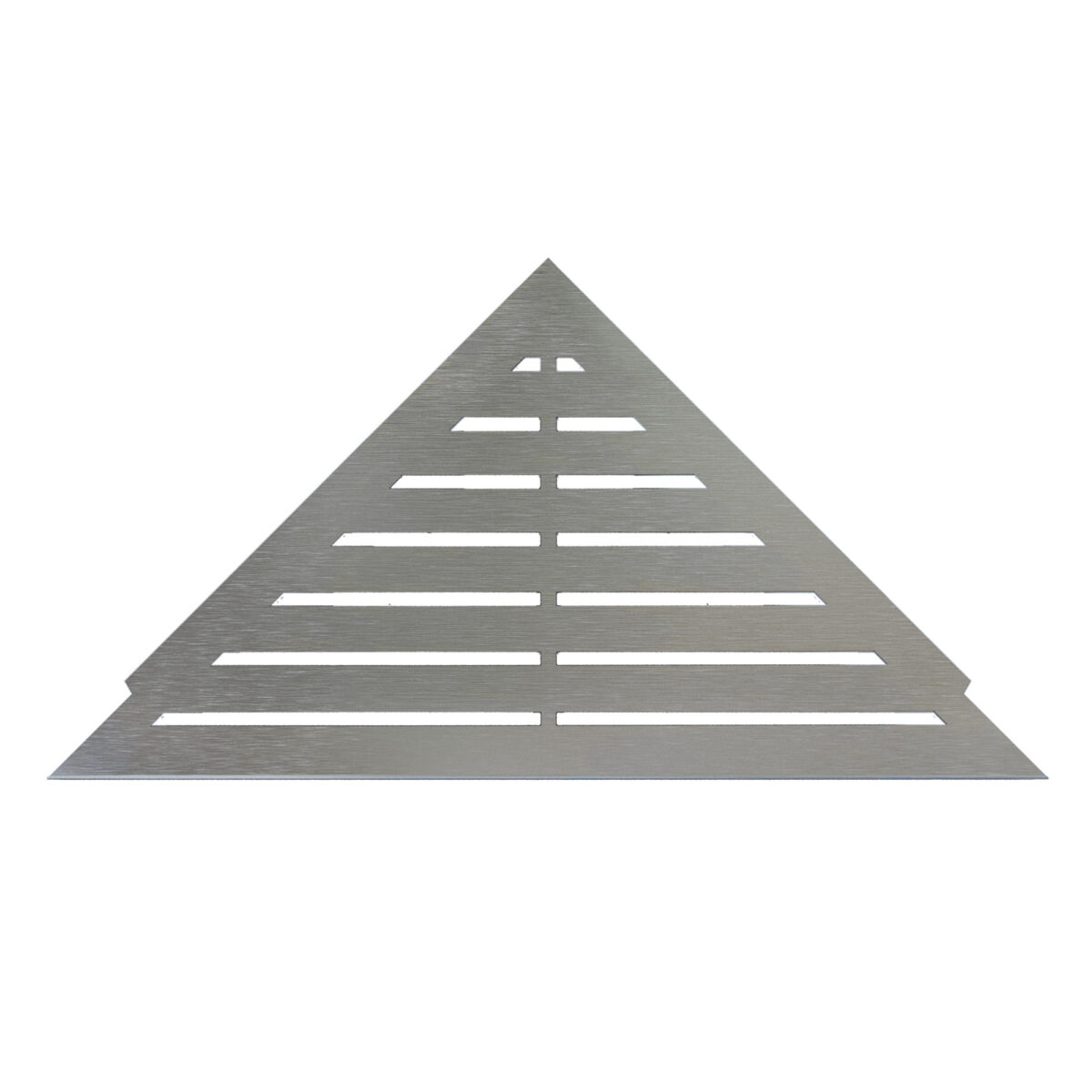 Corner shelf, stainless steel, retrofittable Classic design - fuma-Bautec