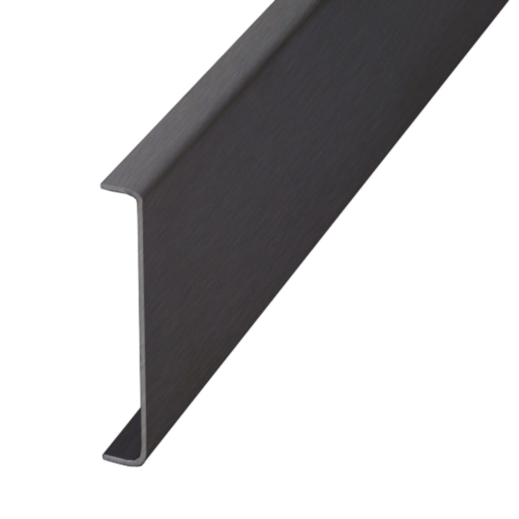Decorative wall profile, stainless steel black, 125 cm - fuma-Bautec